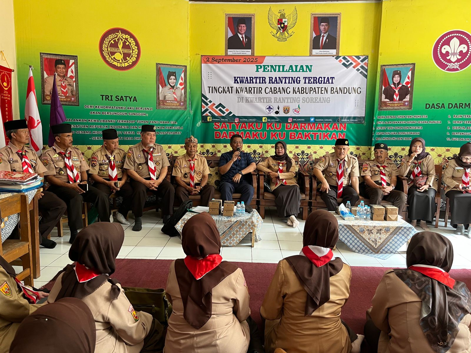 Camat Soreang Buka Penilaian Kwarran Tergiat di Kwartir Ranting Soreang | Kecamatan